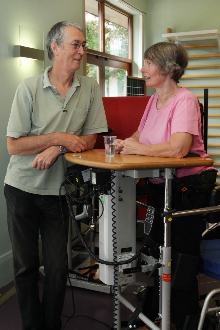 Standing frame intervention improves life for people with multiple ...